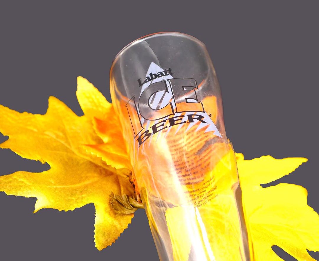 Vintage Labatt Ice Beer Pilsner Glass: Etched Logo, 1983 Promo - Etsy