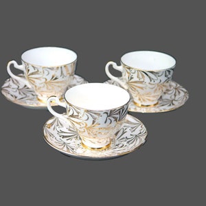 Vintage Imperial Fine China Gold Floral Chintz Tea Sets - England. 3 ...