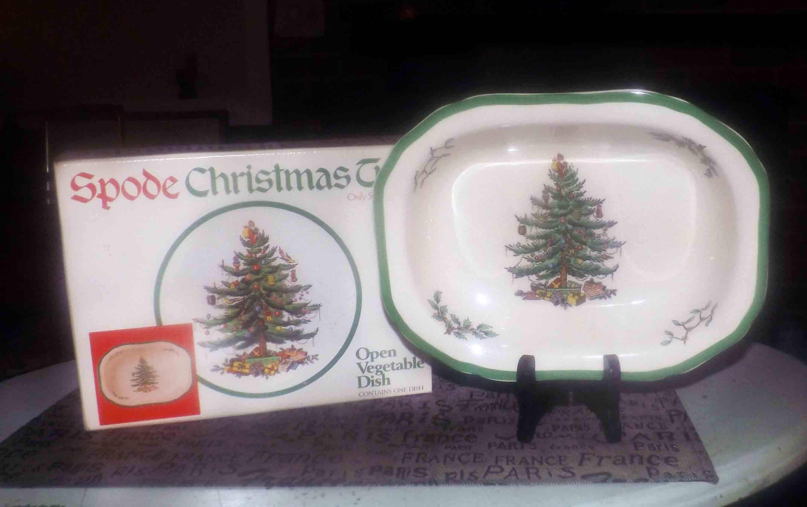 Vintage (1986) Spode Christmas Tree S3324 rimmed oval stoneware ...