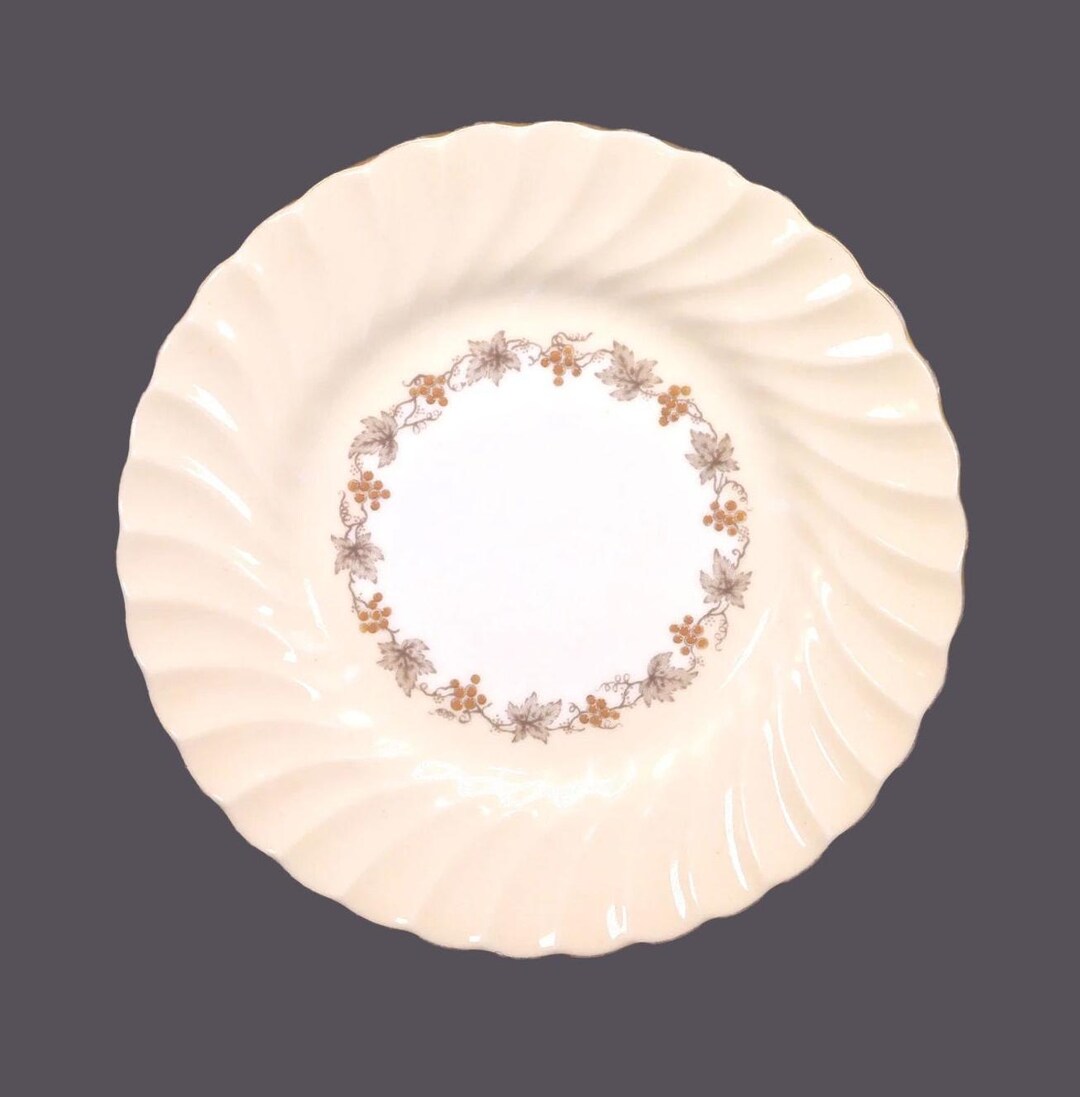 Vintage Minton Vineyard Buff S-572 Bone China Bread Plate Made in ...