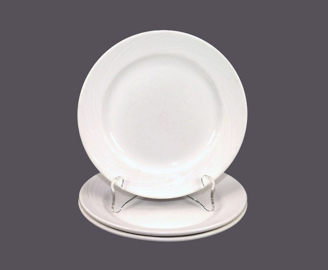Three Steelite Simplicity White Chef's Favorite All-white Bread Plates ...