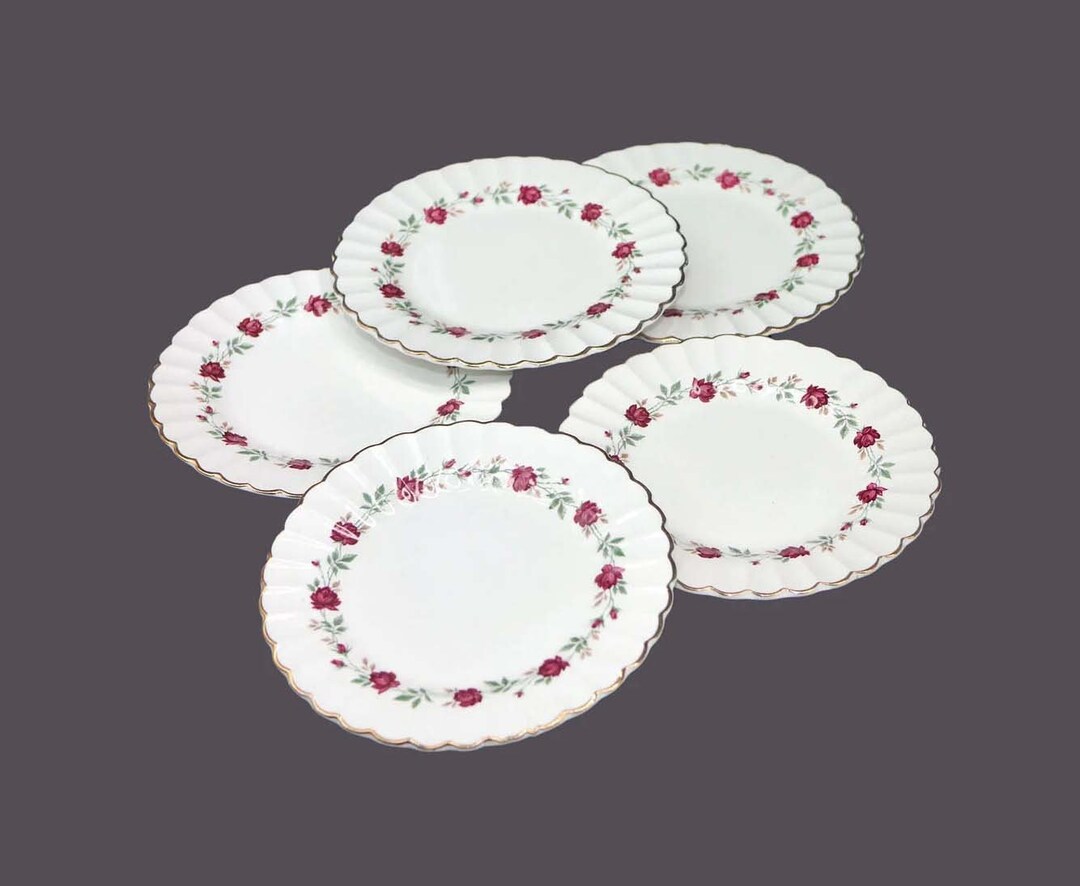 Vintage J&G Meakin Rose Marie Bread Plates Made in England. - Etsy