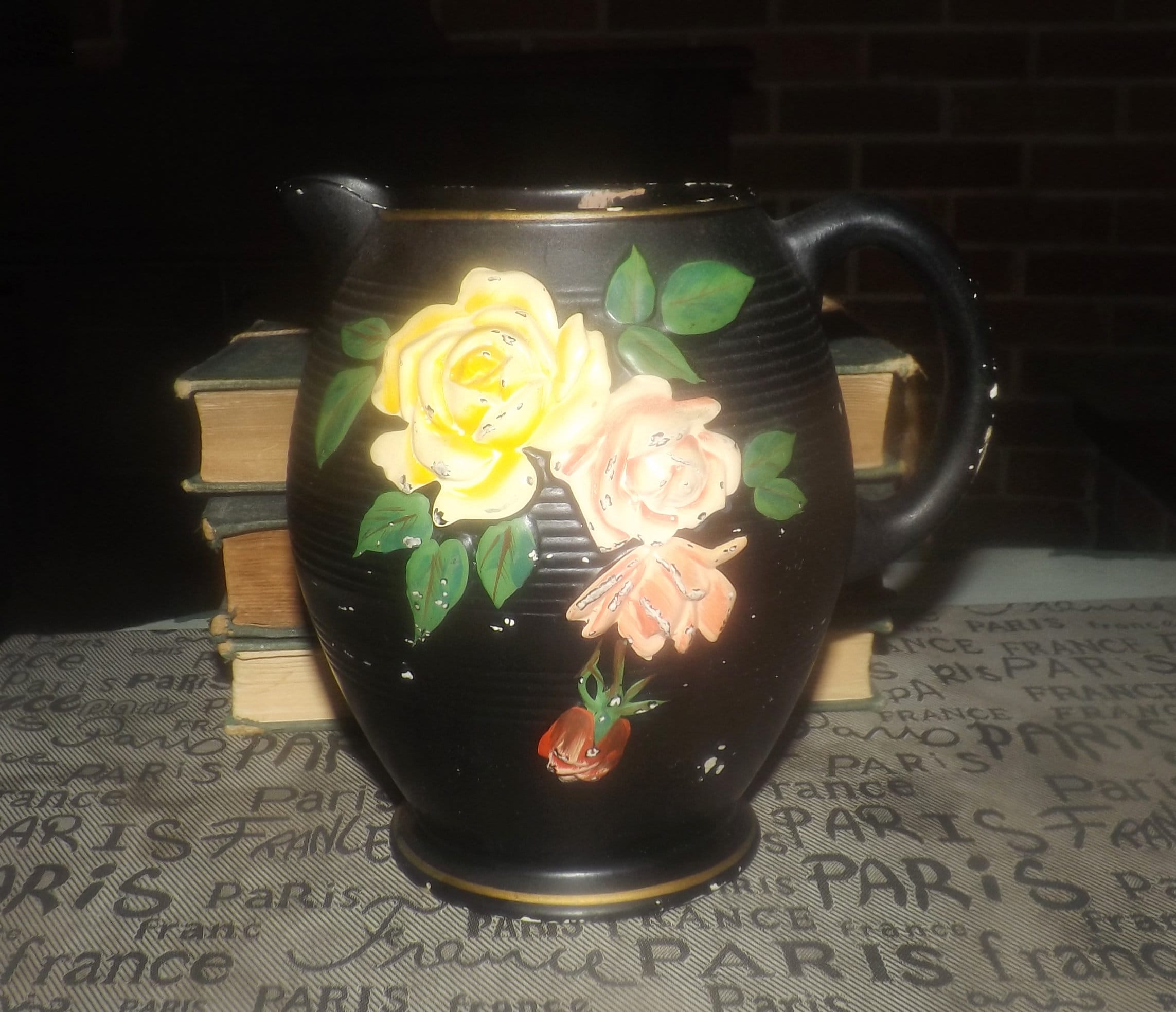 Almost antique (1920s) Howard Pottery England hand-painted Brentleigh ...