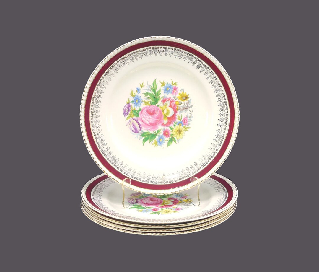 Five Royal Ascot Simpsons Potters Cardinal | Cardinale Dinner Plates ...
