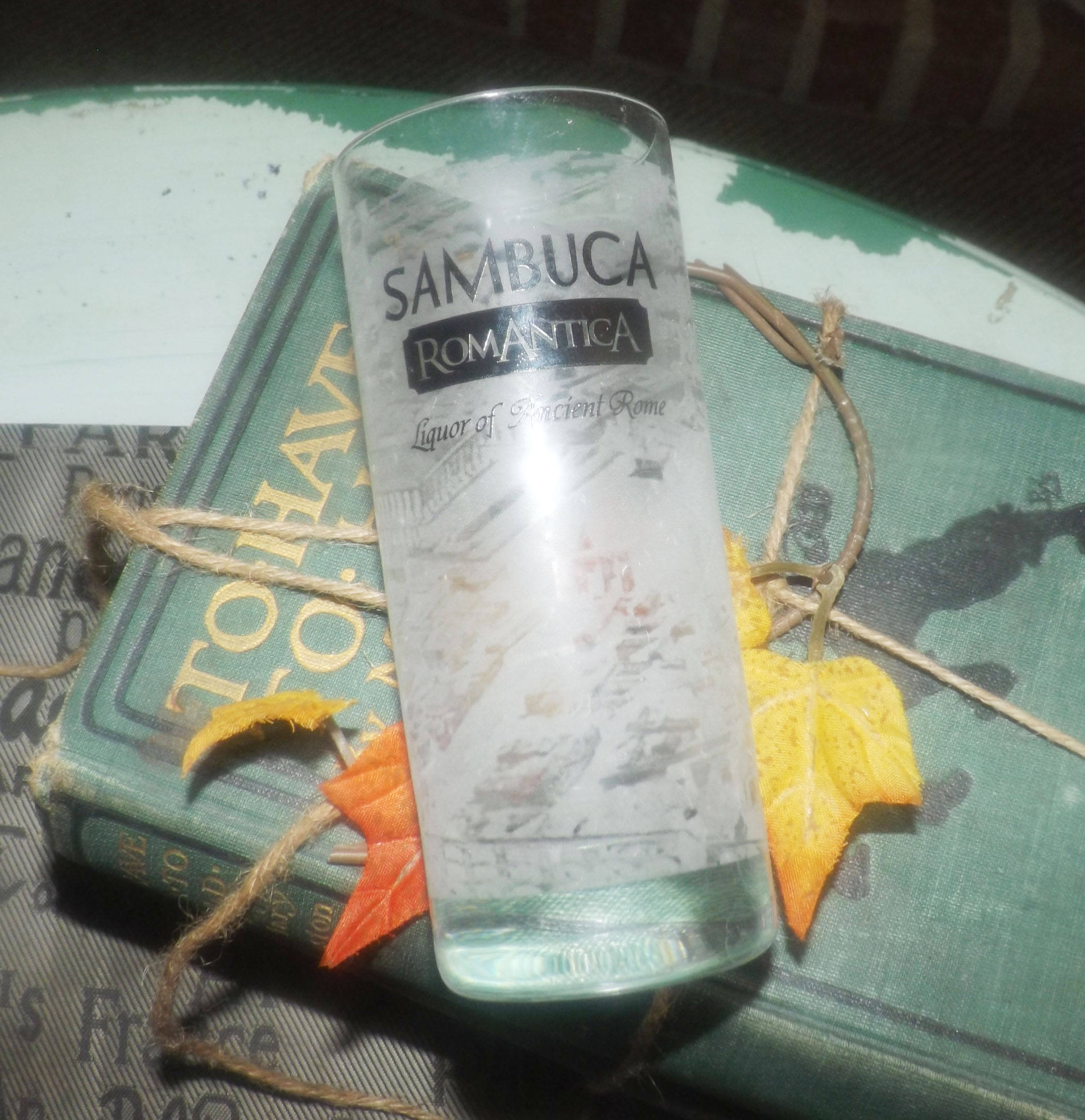 Vintage (late 1980s) Sambuca Romantica Molinari etched-glass liqueur ...