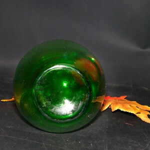 Mid-century Italy Green Glass Fiasco Wine Bottle Decanter With - Etsy ...
