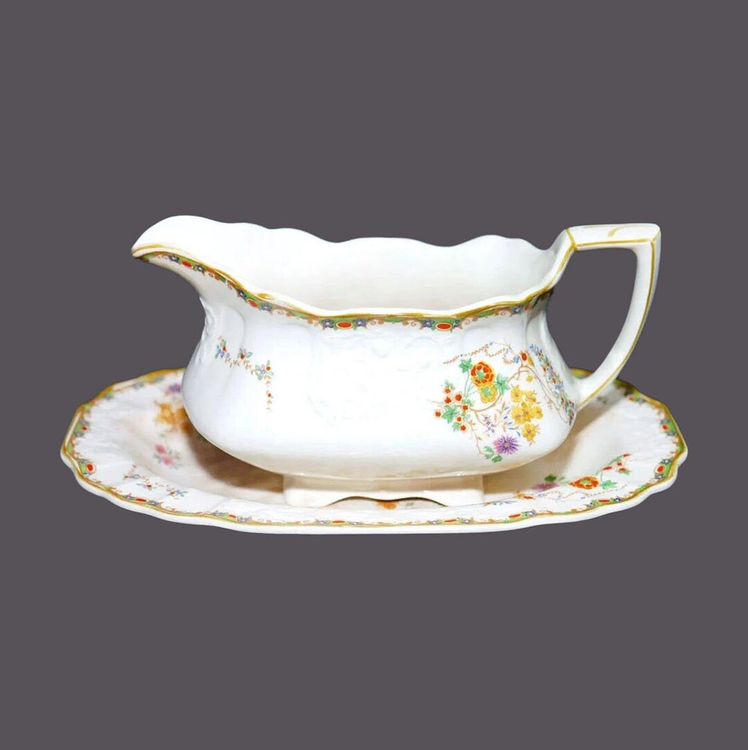 Vintage Myott Sunshine Susie Gravy Boat With Under-plate Made in ...