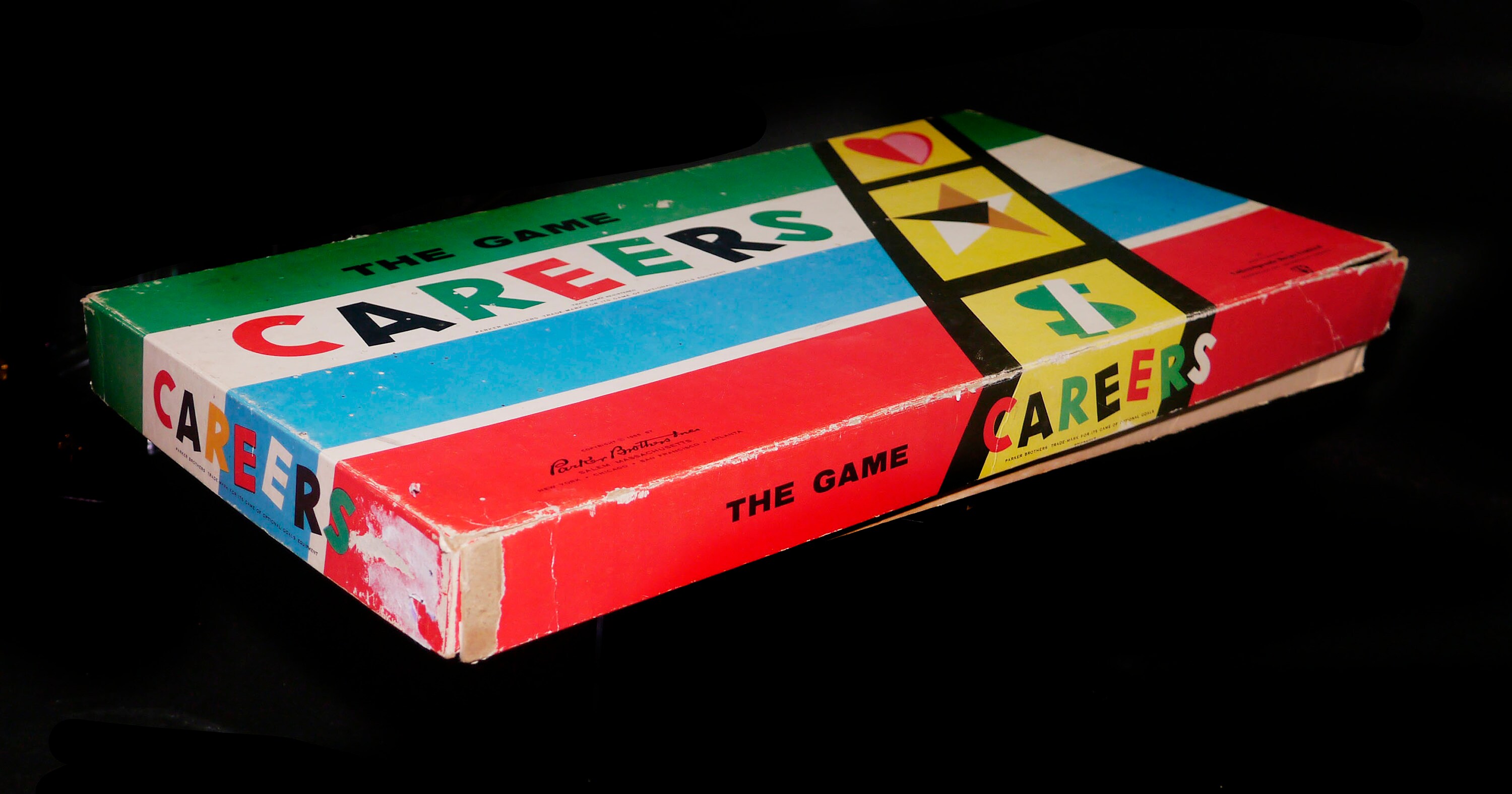 Careers board game published by Parker Brothers. Made in Canada. Complete.