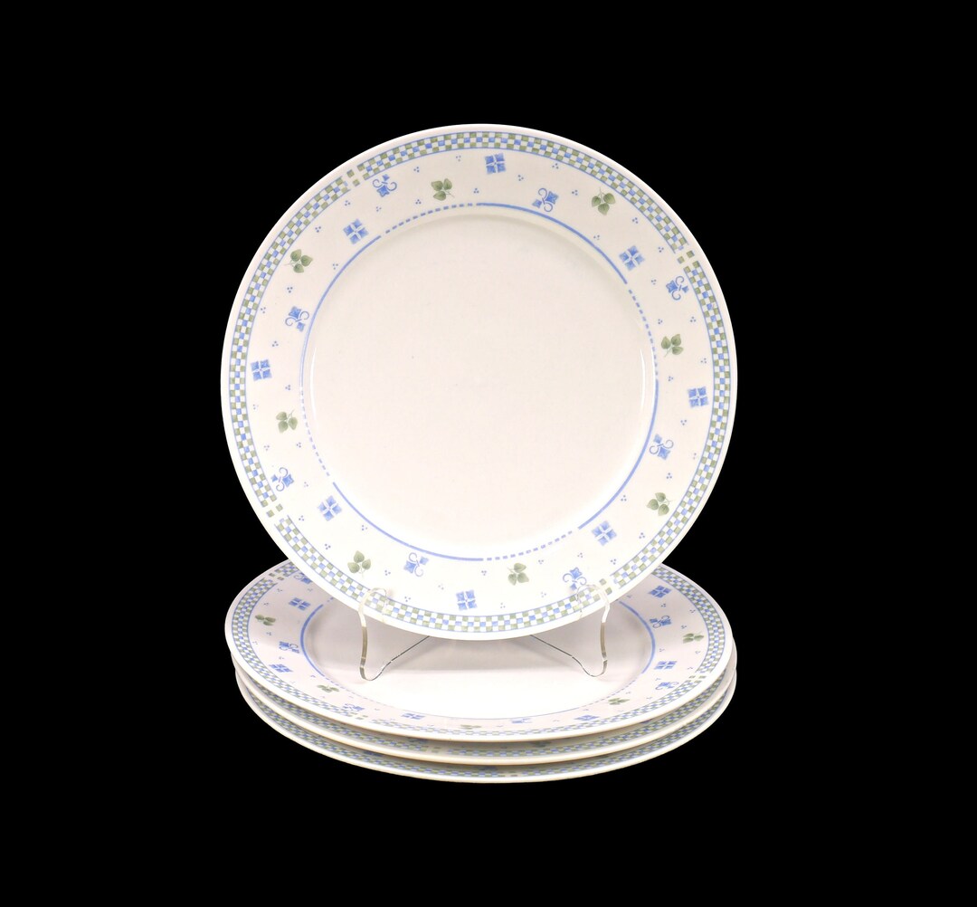 Four Sango Sabrina Large Dinner Plates. Country Kitchen - Etsy Canada