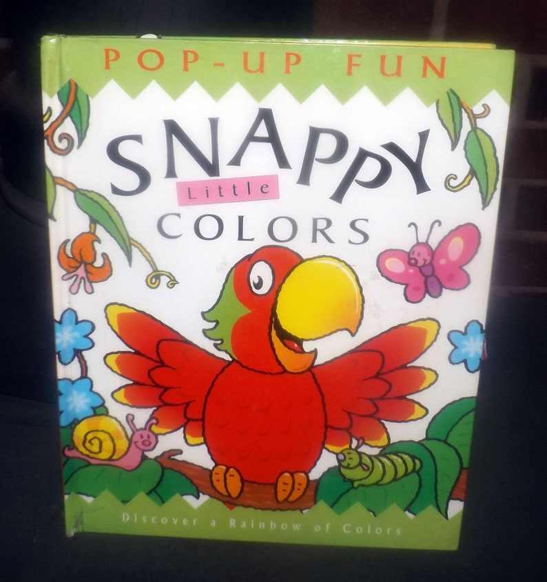 Vintage 1998 Snappy Little Colors 3D Pop-Up Book for kids. | Etsy