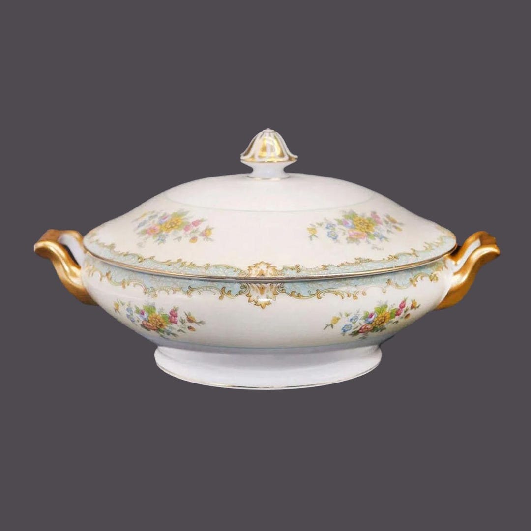 Vintage Noritake Morimura Lanare Round Covered Serving. Hand-painted ...