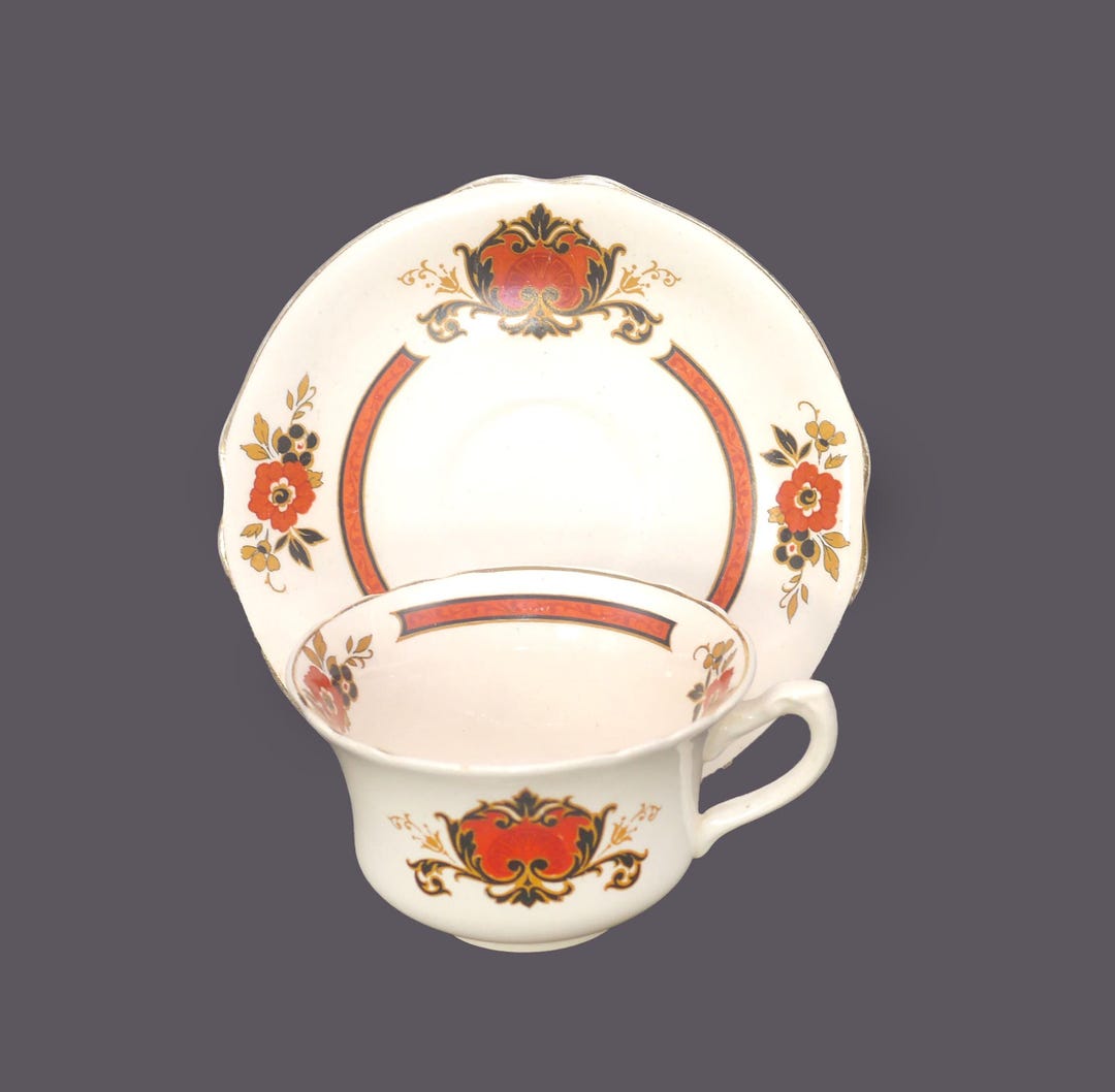 Vintage Royal Staffordshire Betsy Art-deco Cup and Saucer Set Made in ...