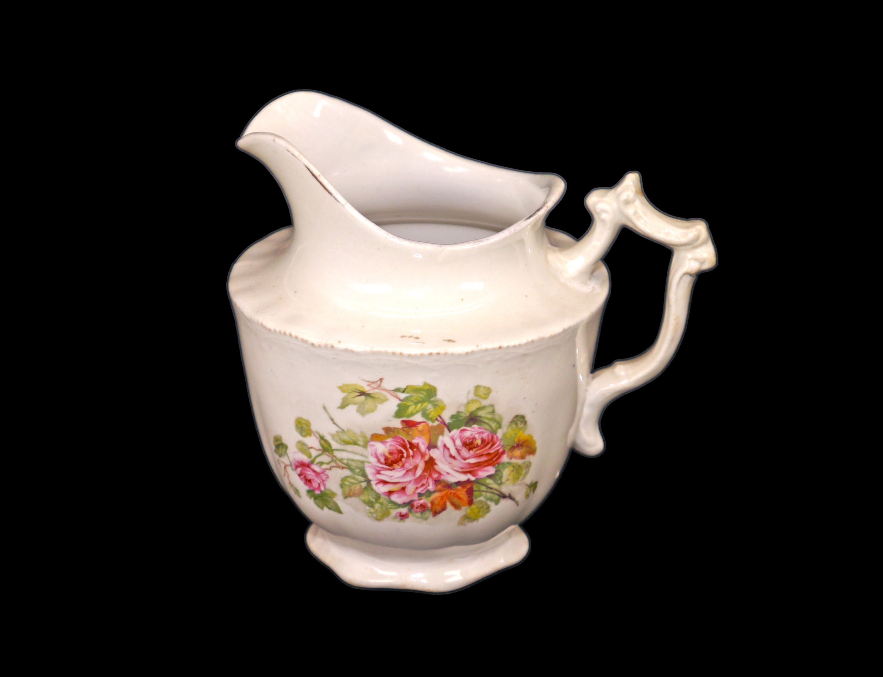 Antique art-nouveau period Myott hand-painted 24 oz milk jug made in ...