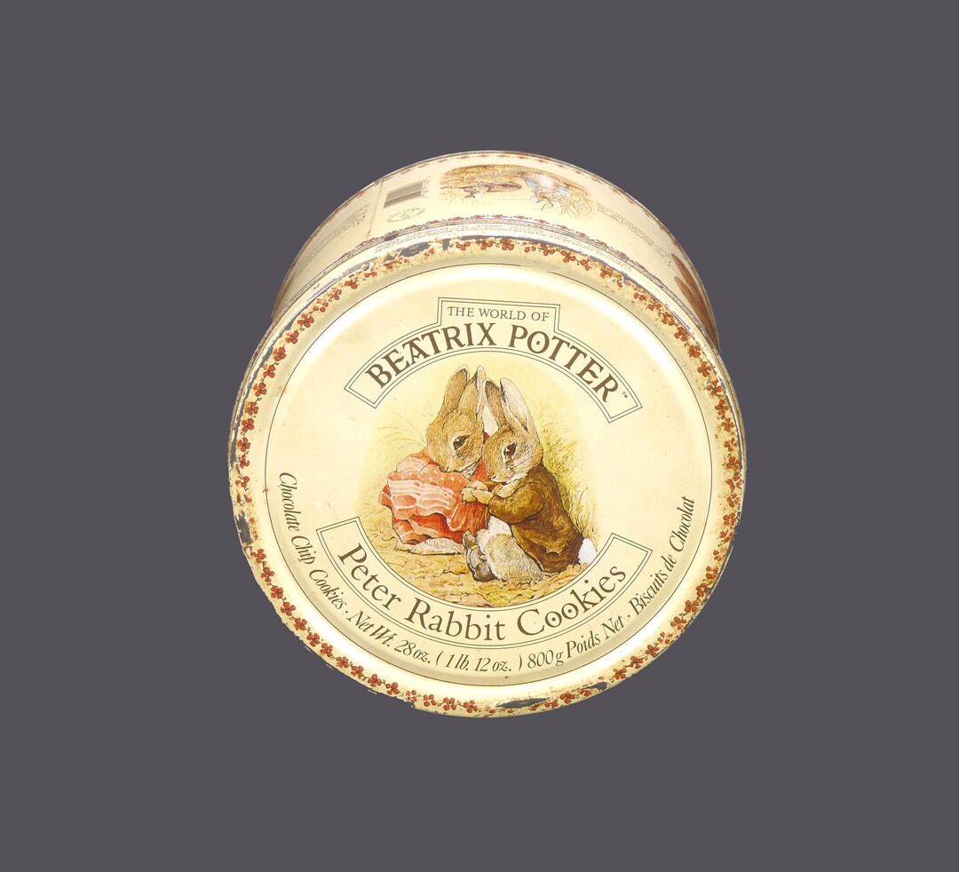 The World of Beatrix Potter Peter Rabbit Cookies Round Biscuit Tin Made ...