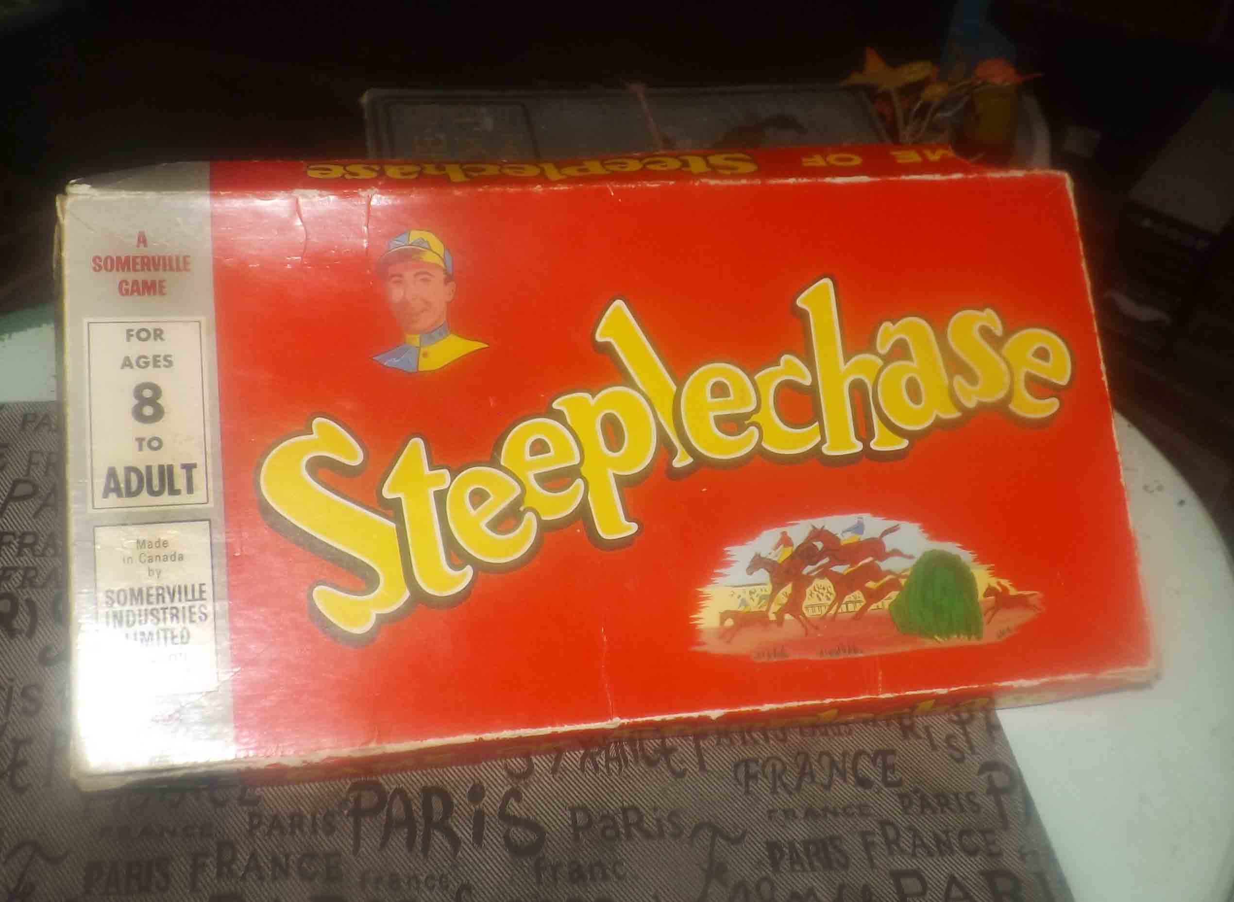 Mid-century (1950s) Steeplechase Horse Racing board game published by ...