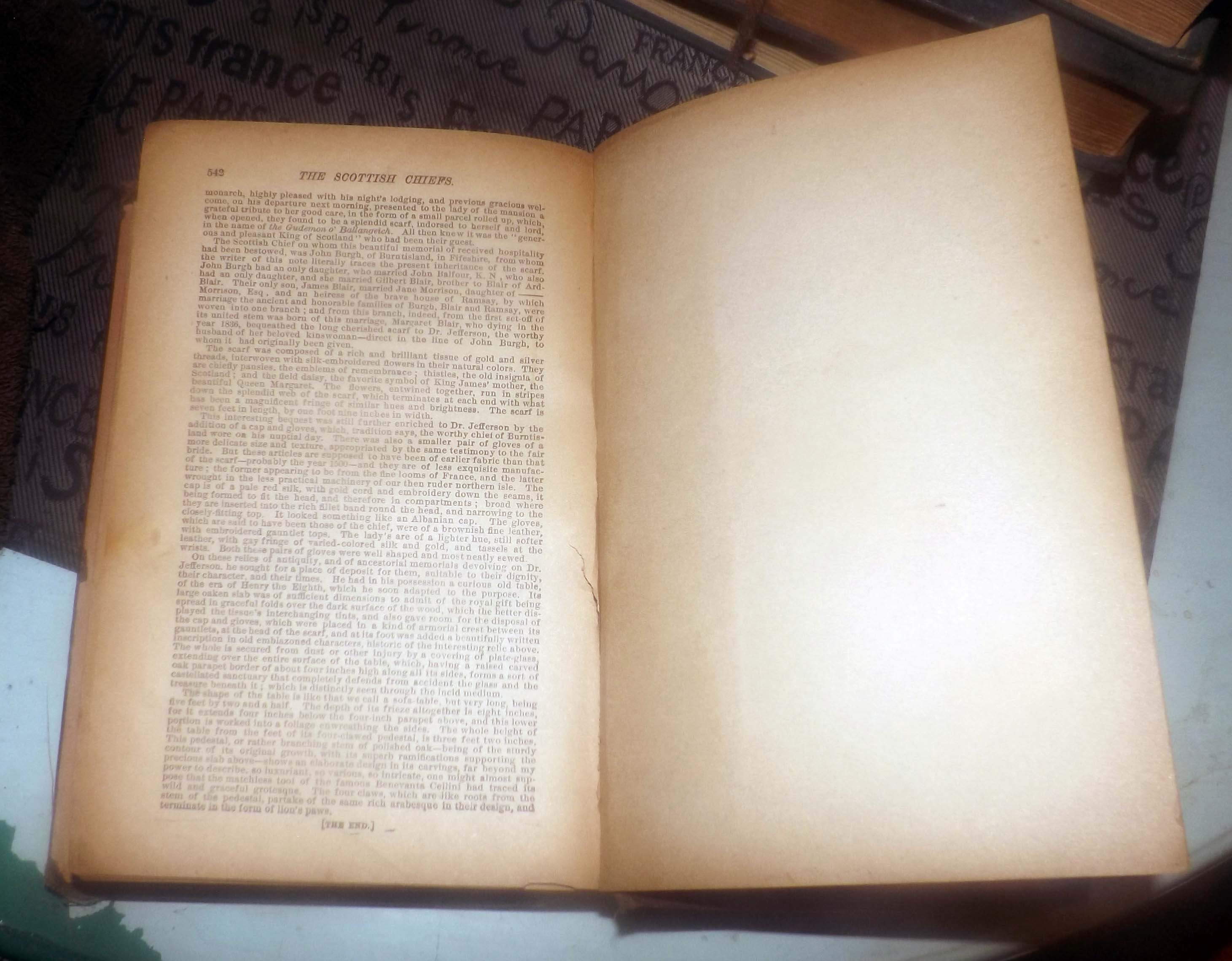 Antique (1810) first-edition hardcover book The Scottish Chiefs. Jane ...