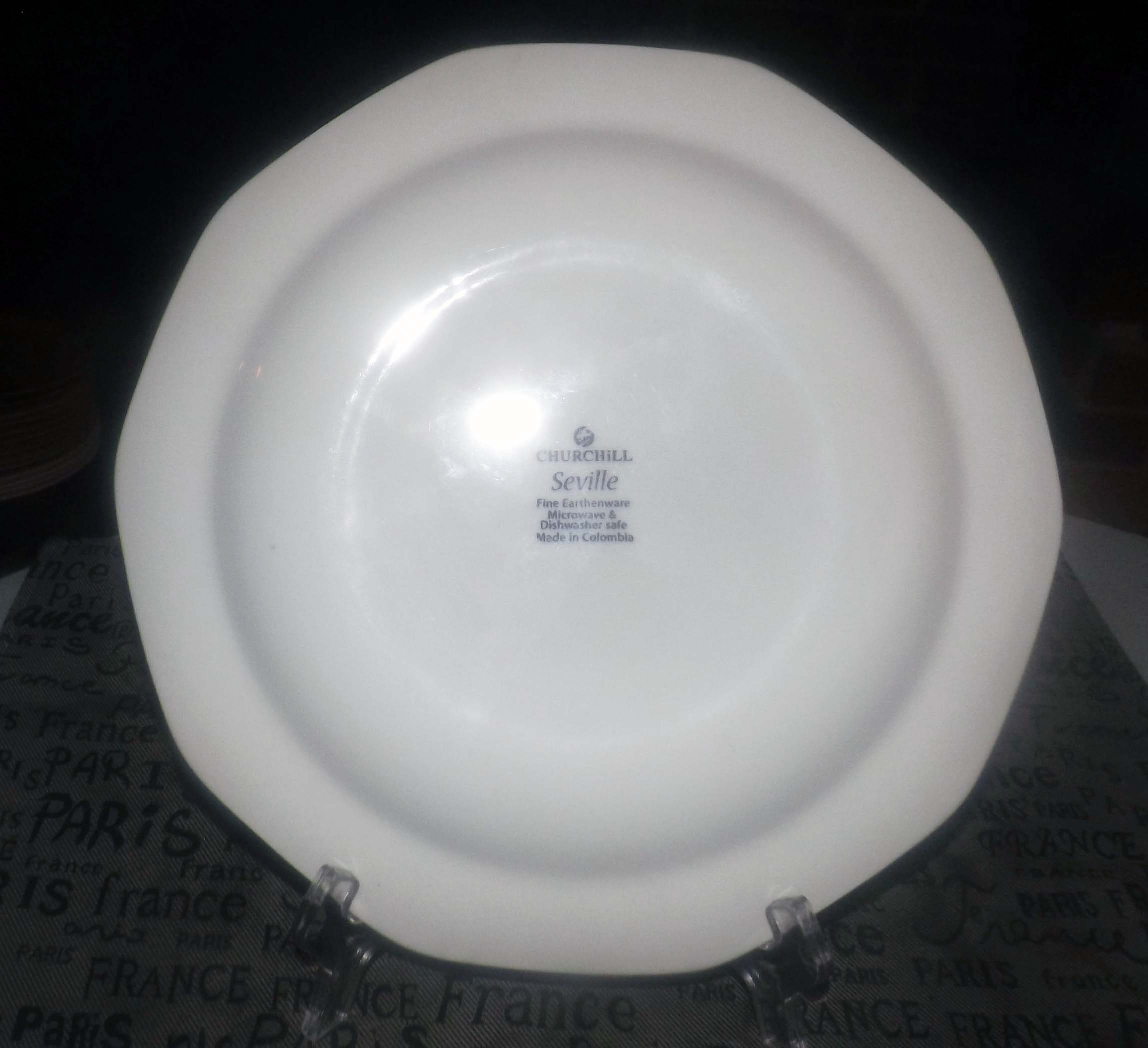 Vintage (1980s) Churchill China Seville pattern octagonal | multi-sided ...