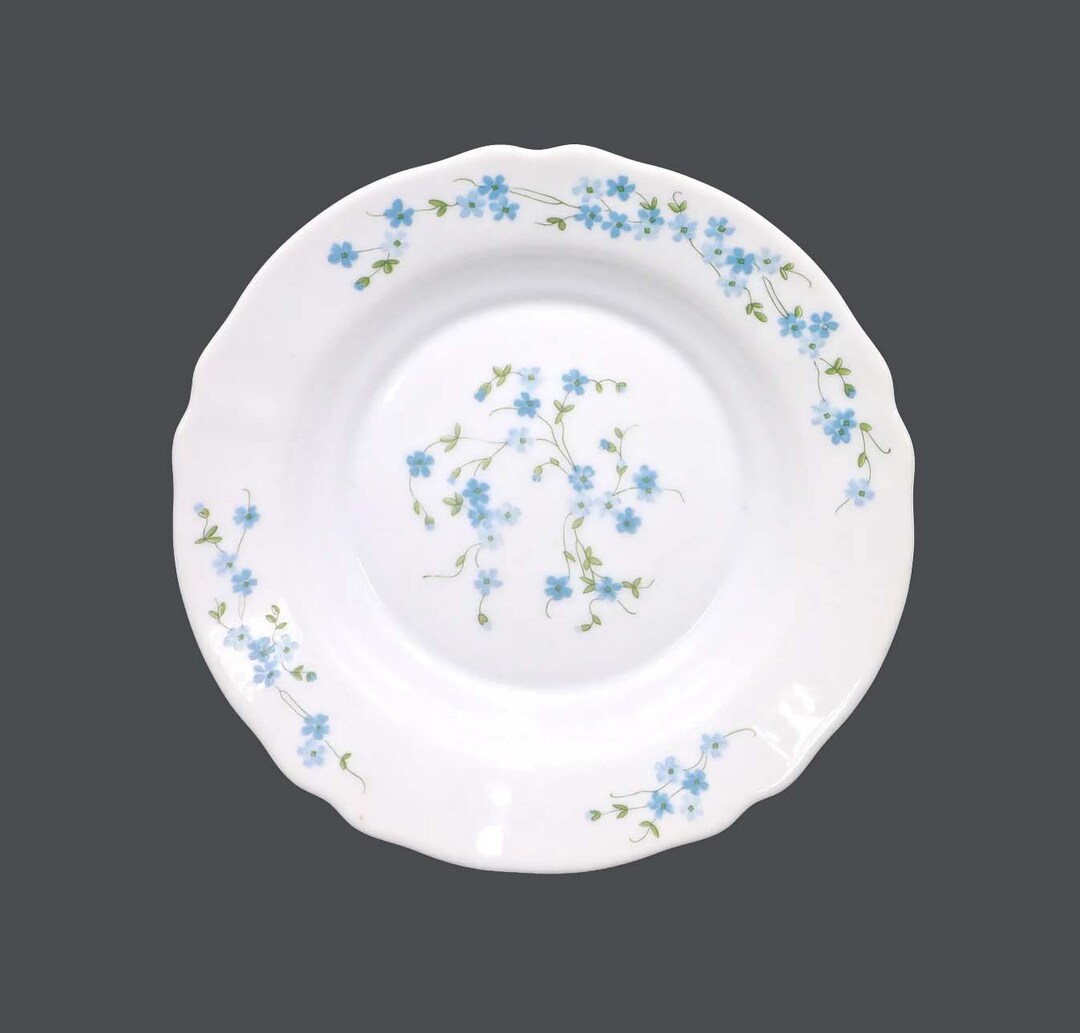 Arcopal Blue-and-white Milk Glass Tableware Made in France. Romantique ...