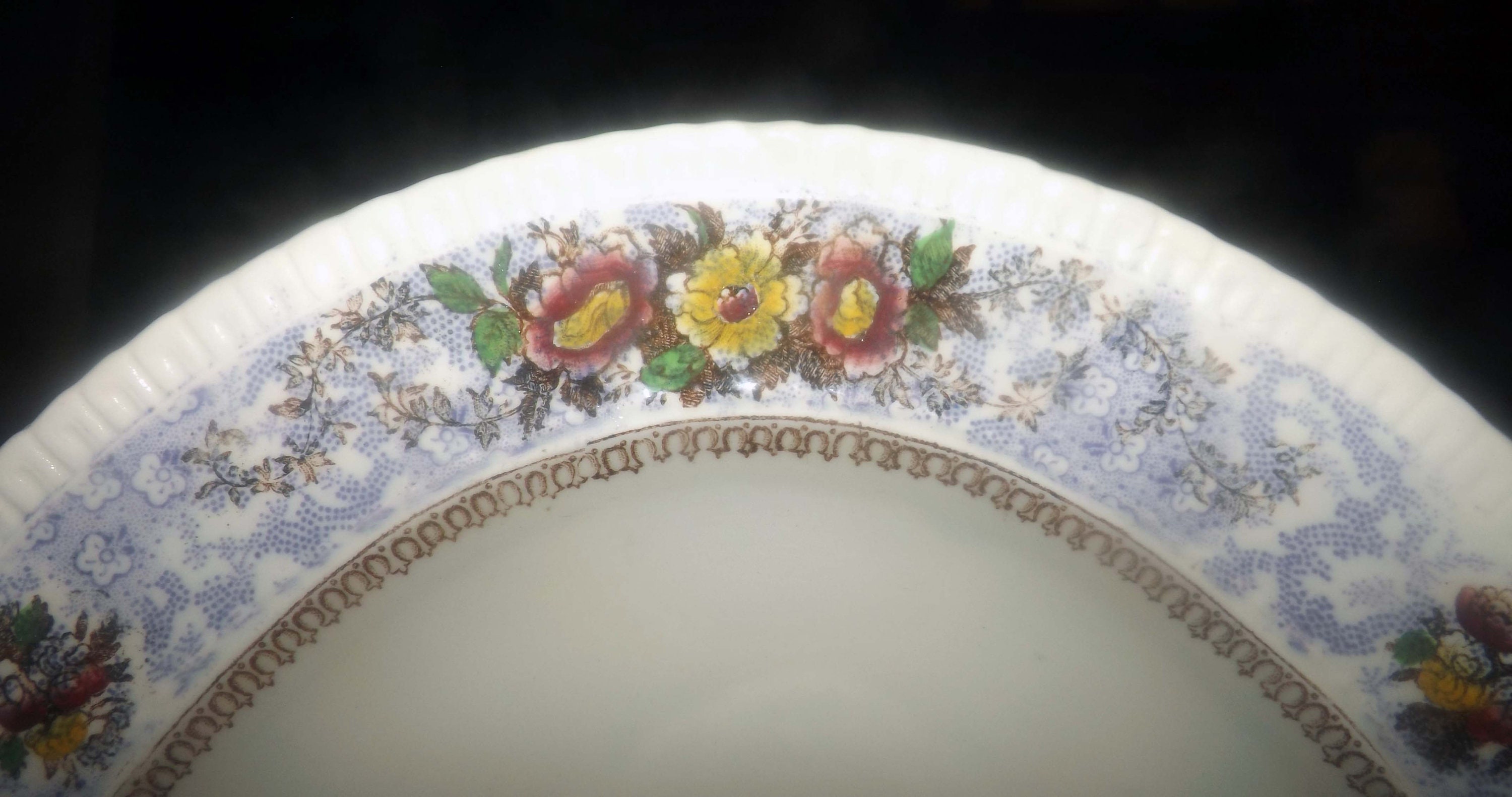 Antique George Jones | Crescent Pottery The Windsor oval platter made ...
