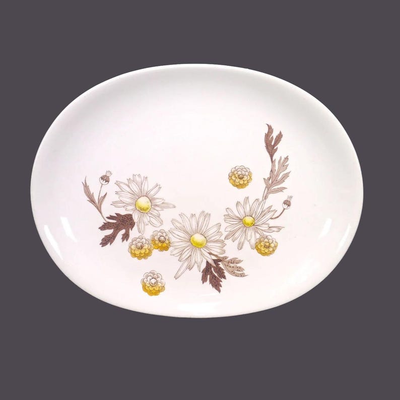 Vintage Johnson Brothers Daisies Don't Tell Oval Platter: Contempo ...