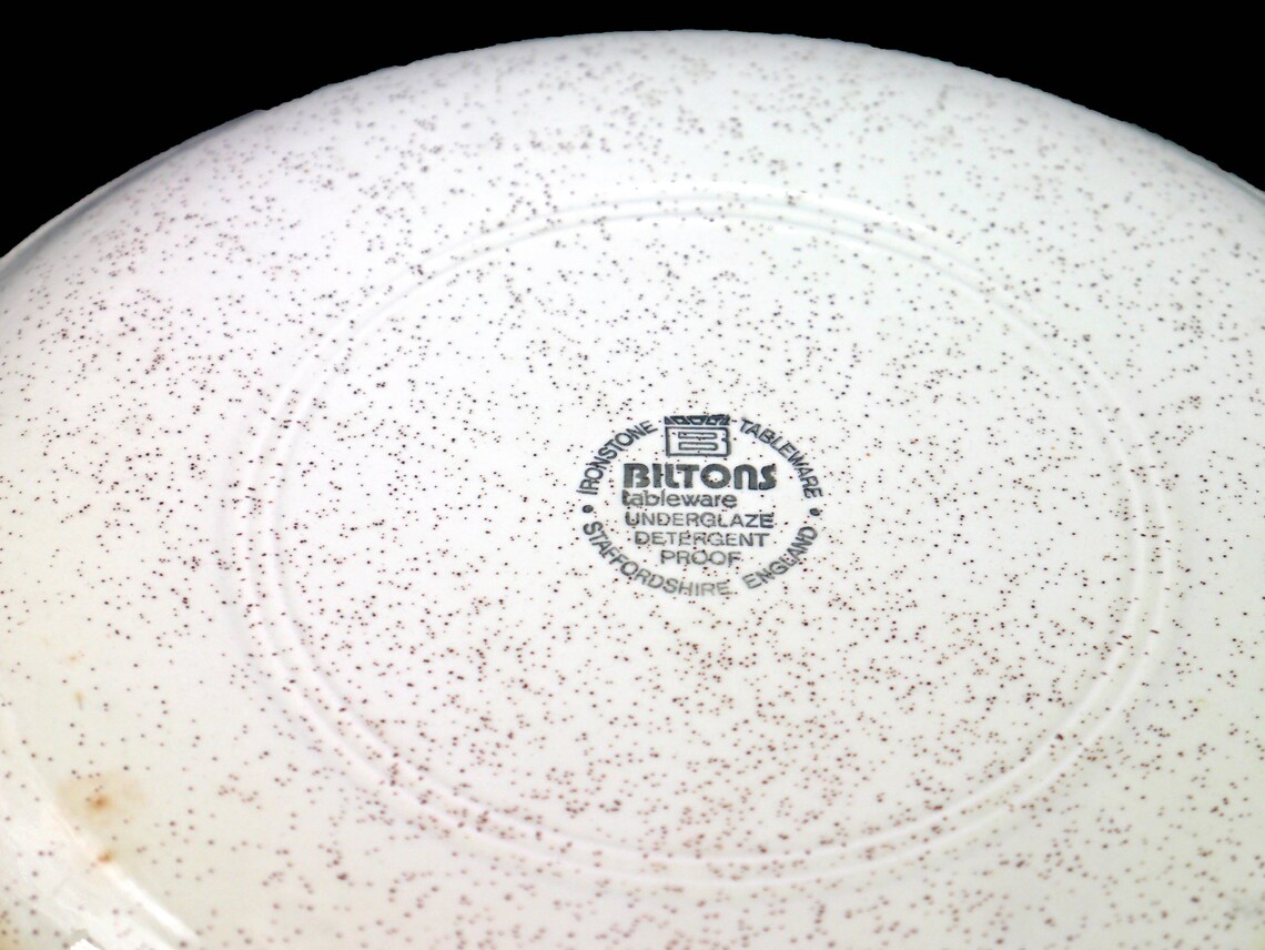 Retro Geometric Biltons Dinner Plate Made in England. - Etsy Canada