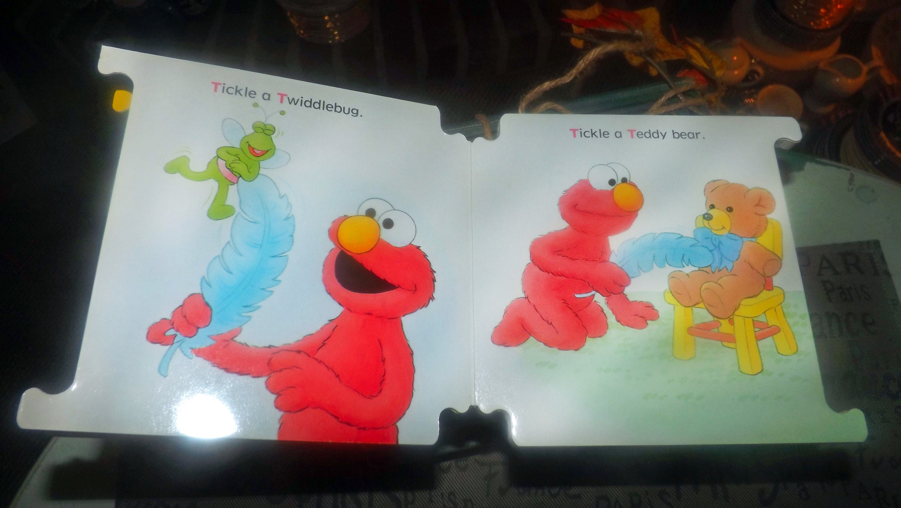 Vintage (1997) CTW Sesame Street Letter T: Elmo's Ticklish T ...