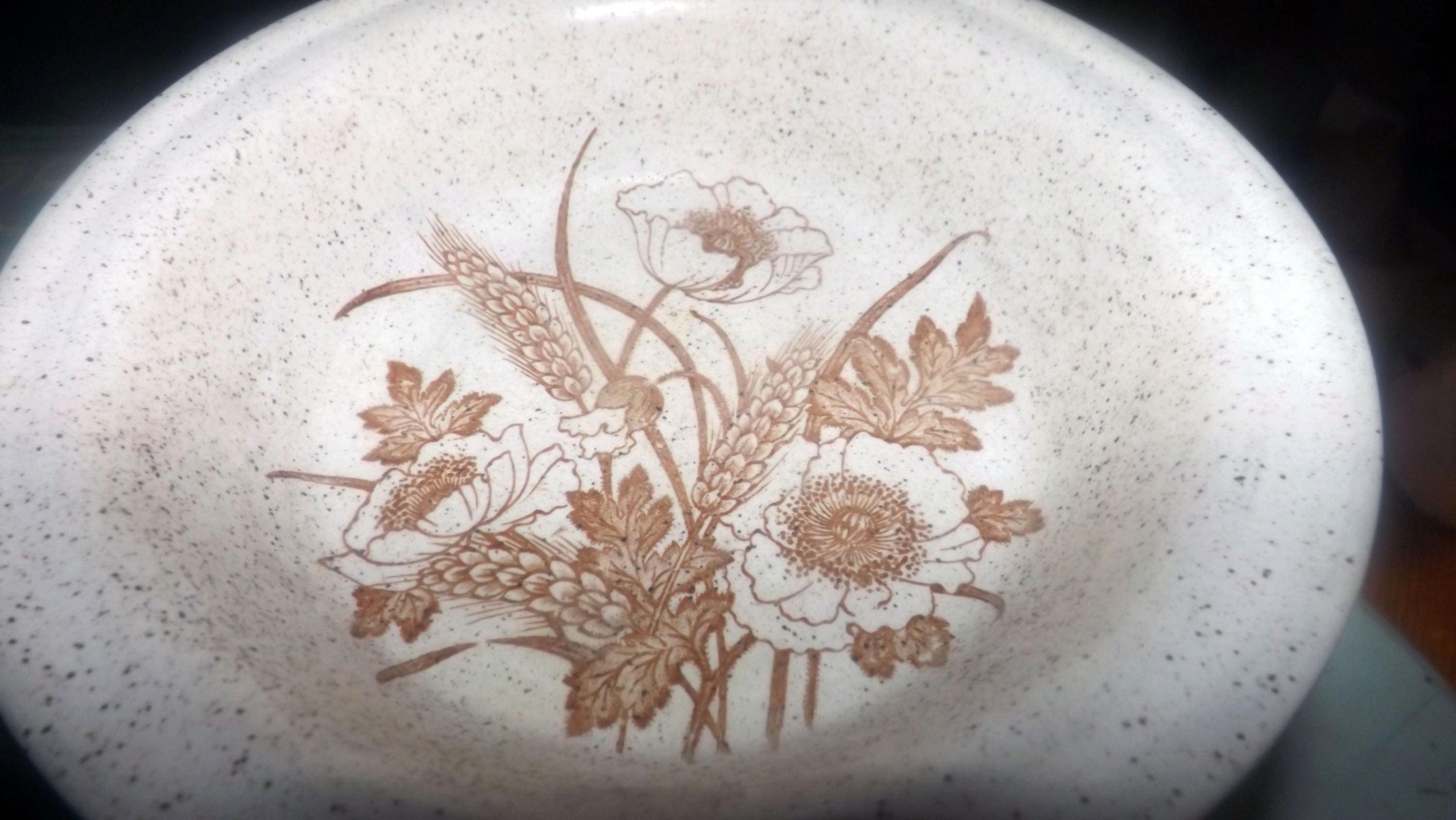 Vintage (1980s) Barratts | Doverstone stoneware cereal bowl. Brown ...