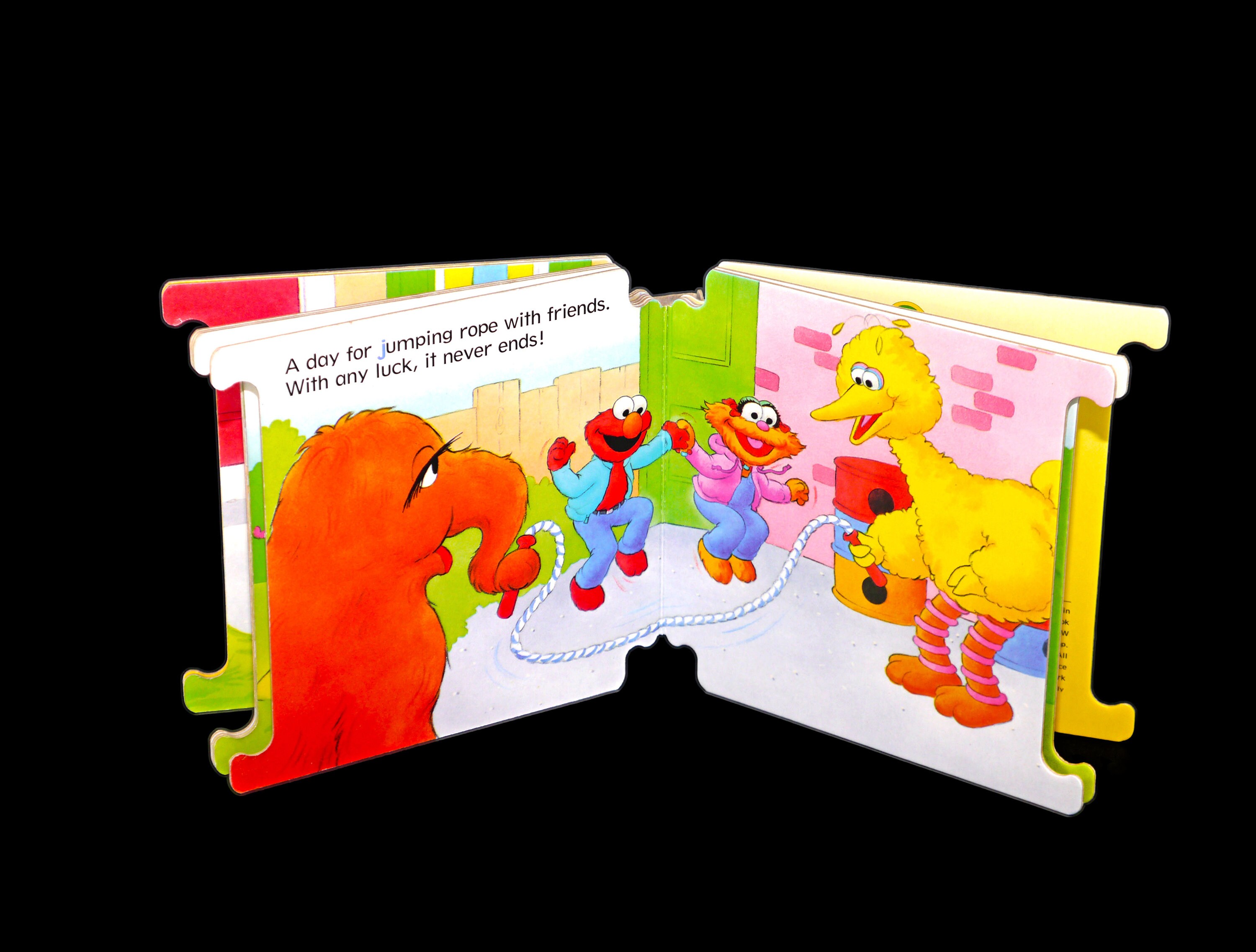 Sesame Street Letter J: Jeans and Jacket Day. Elmo, Rowlf book. ABCs ...