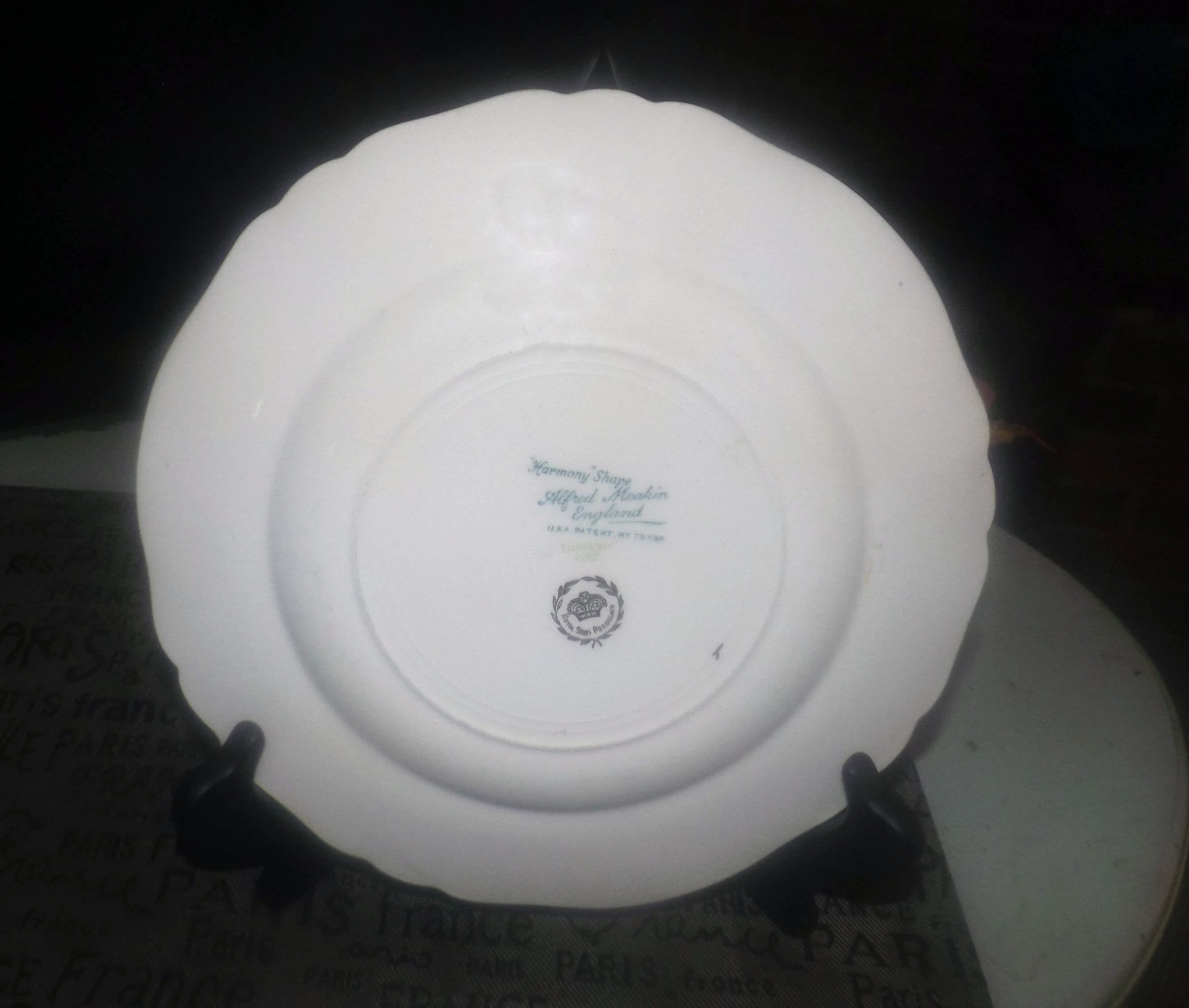 Quite vintage (1930s) Alfred Meakin Harmony Rose hand-decorated ...