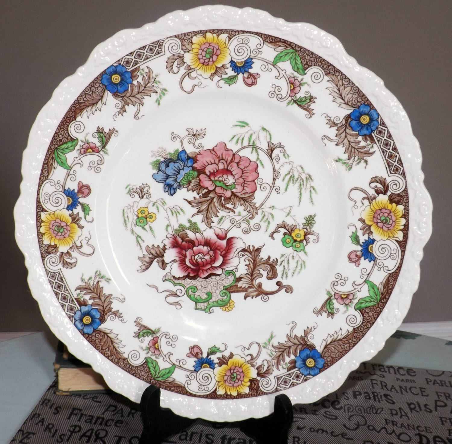 Almost antique (1920s) Royal Cauldon Bentick X2279 hand-painted ...