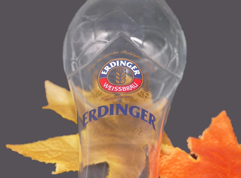 Vintage Erdinger Weissbrau World Cup Soccer Pilsner Pint Glass. Etched ...