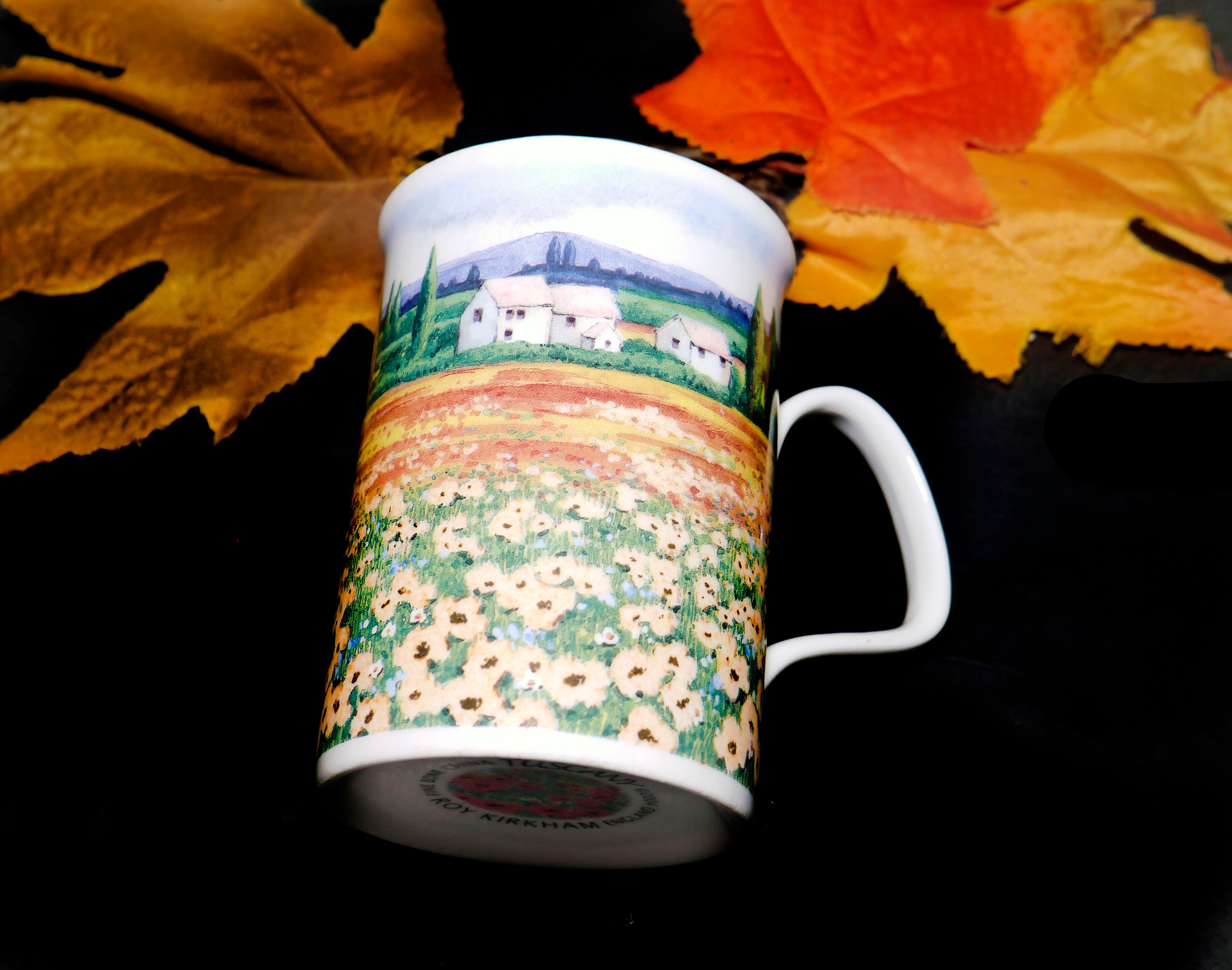 Set of three Roy Kirkham Tally Ho and Tuscany bone china coffee or tea ...