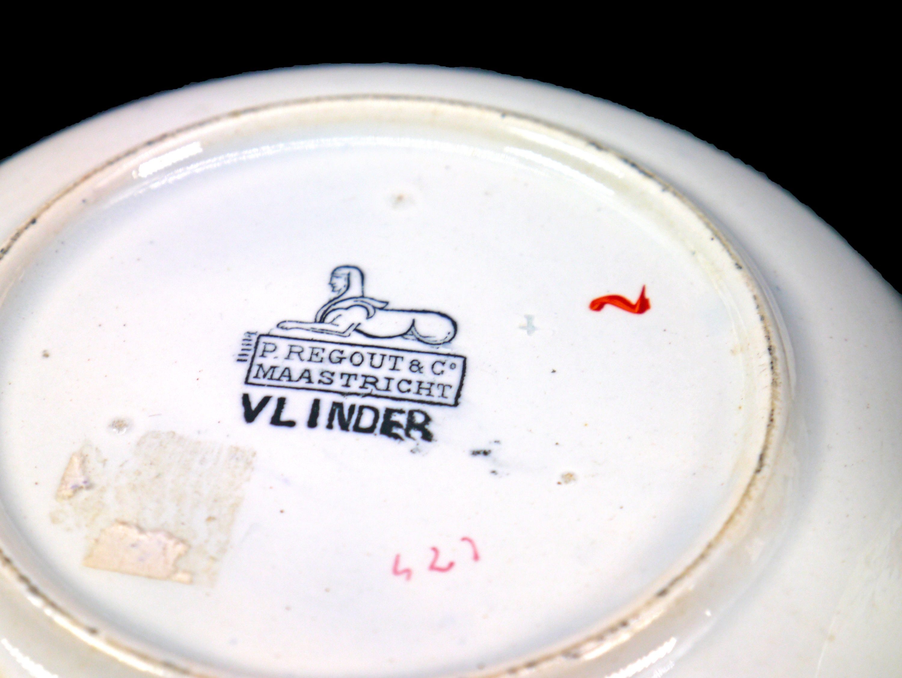 Petrus Regout The Societe Ceramique Vlinder | Papillon demitasse cup ...
