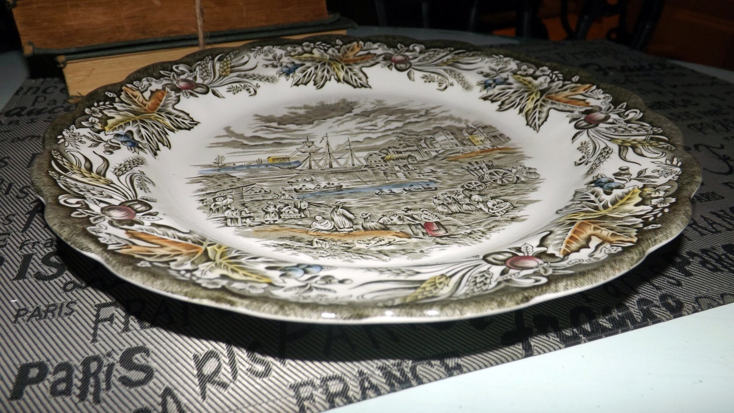 Vintage (1960s) Ridgway | Ridgways Heritage Green Multicolor Canadian ...