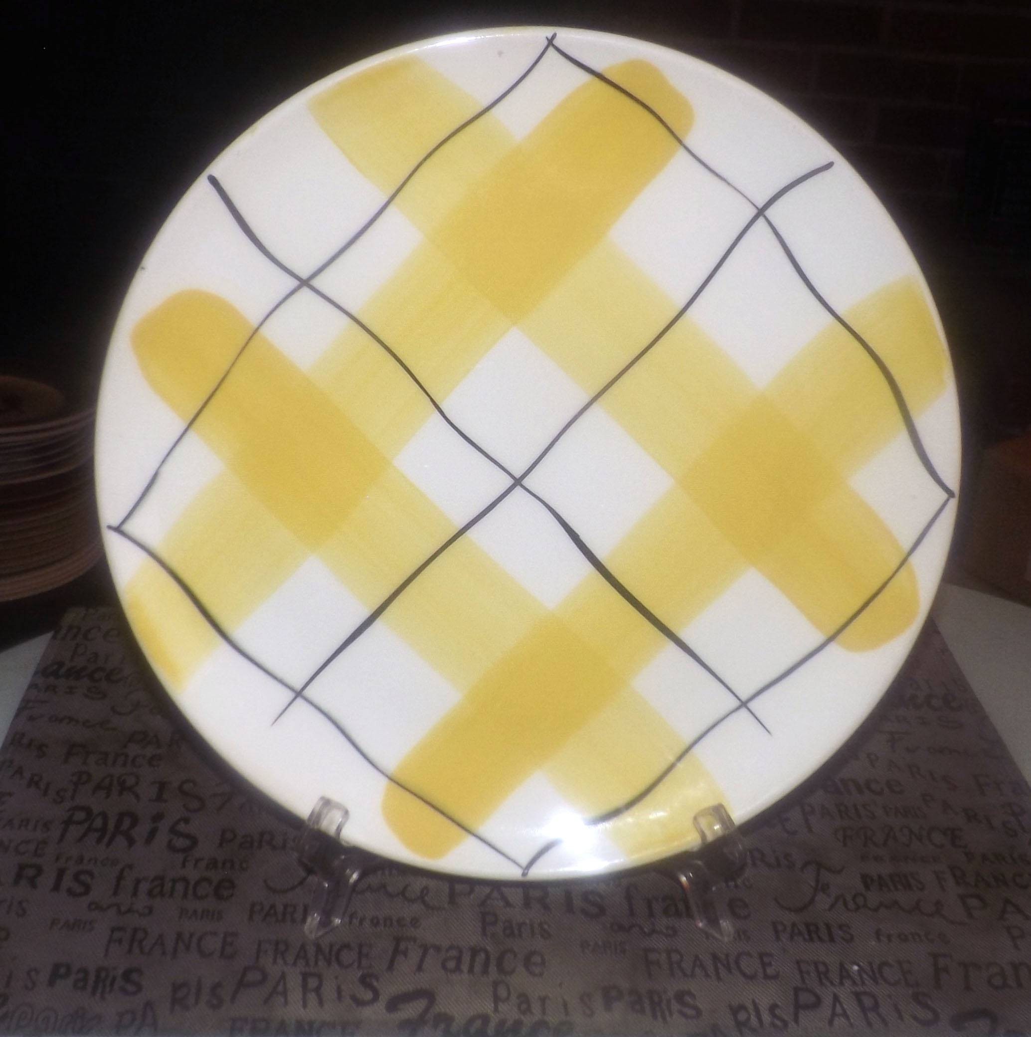 Mid-century (mid 1950s) Hycroft | Medalta Calico pattern 504 chop plate ...