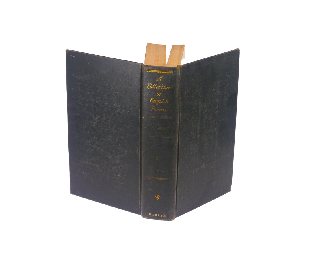 First-edition Hardcover Book A Collection of English Poems From Years ...