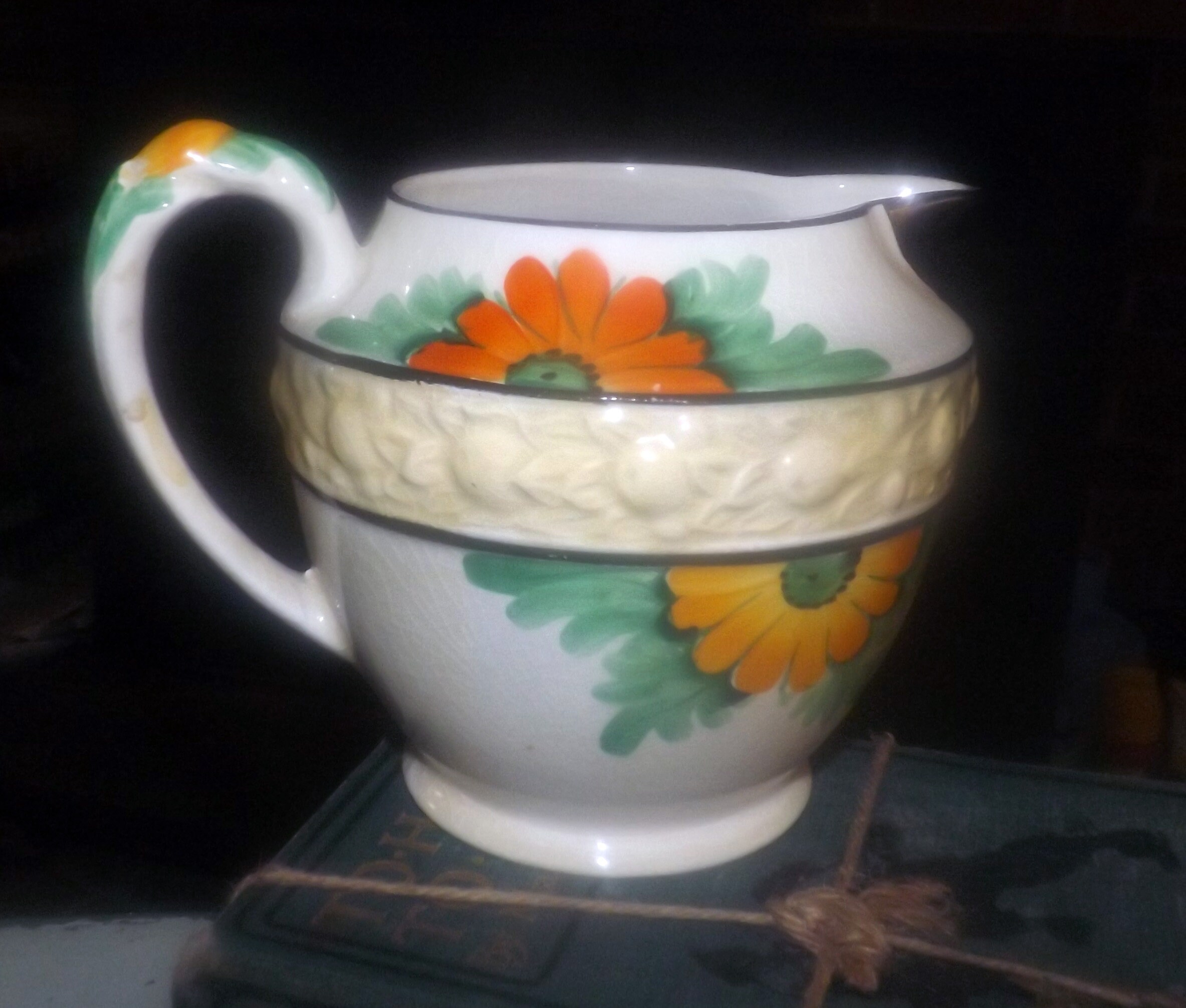 Almost antique (1920s) hand-painted art-deco jug | pitcher. British ...