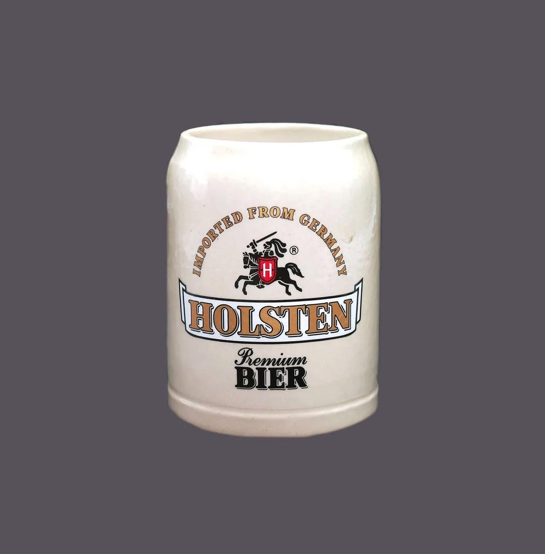 Holsten Premium Bier | Henninger Beer 0.5L Glazed Salt Ware Beer Stein ...