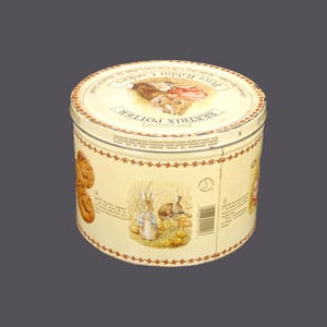 The World of Beatrix Potter Peter Rabbit Cookies Round Biscuit Tin Made ...