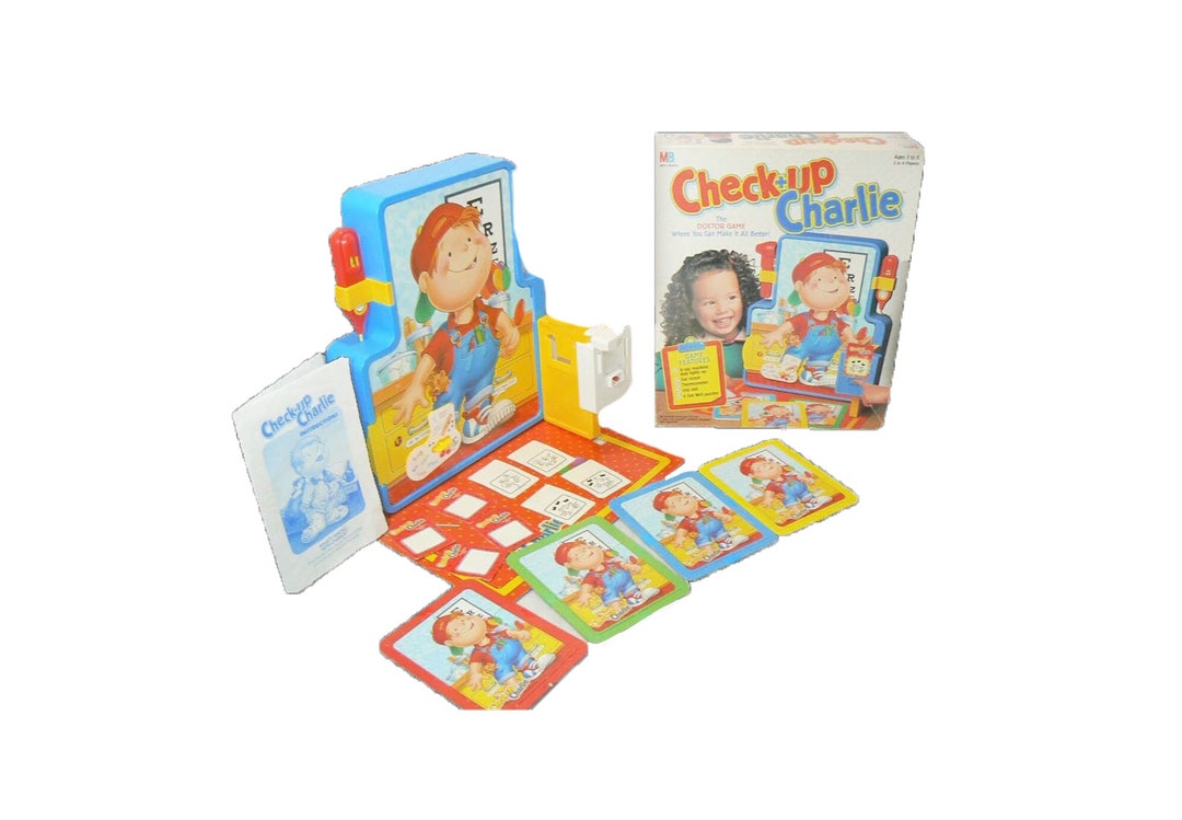 Vintage Check-up Charlie Board Game. Milton Bradley 1995. Complete ...