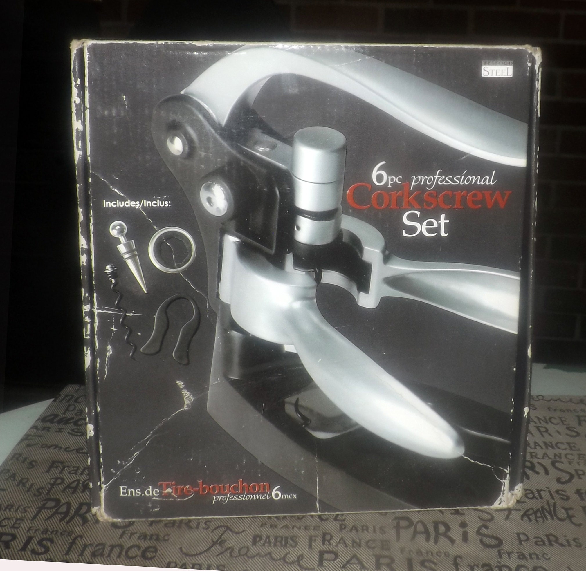 Vintage 6-piece pro corkscrew set. Wexford Steel. Unused, original box ...