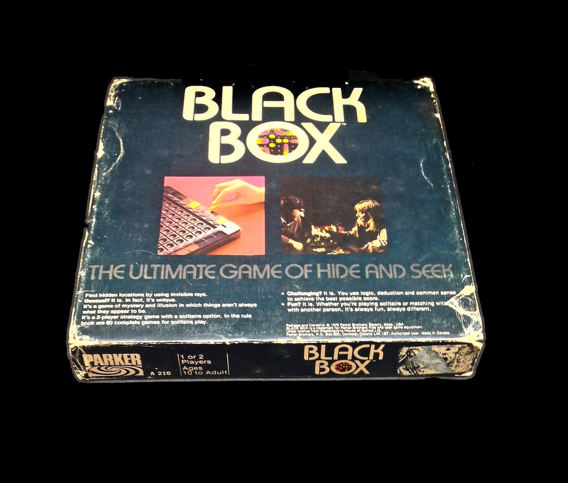 Black Box 1978 Puzzle-solving Board Game. Parker Brothers. - Etsy Canada