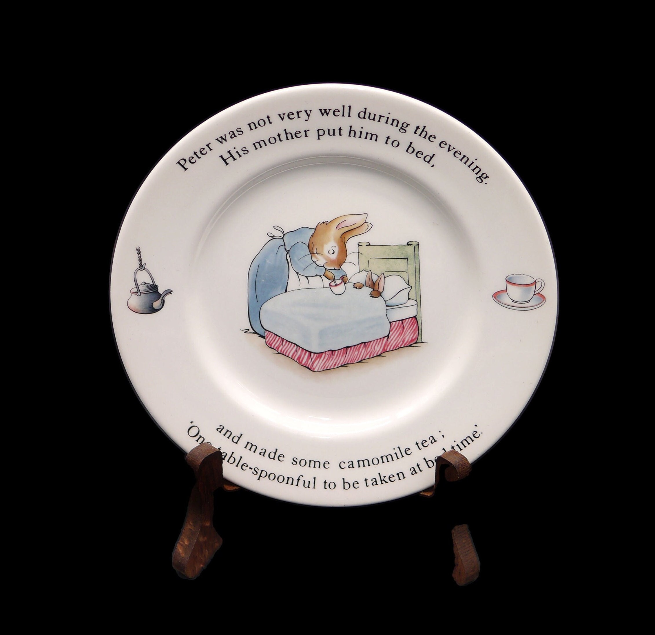 Wedgwood Peter Rabbit child | baby | toddler plate. Peter Rabbit is ...