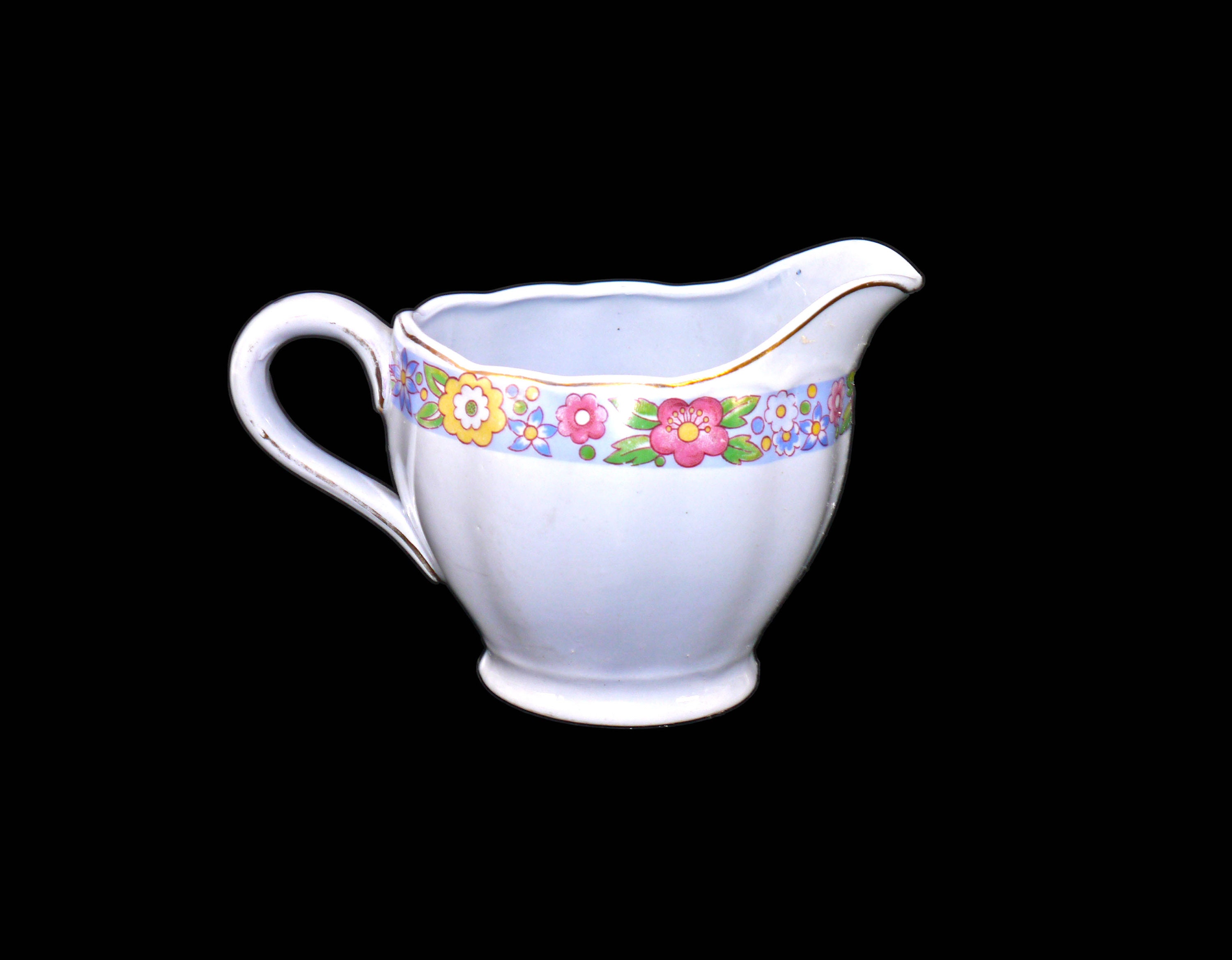 Grindley Rainbow creamer jug. Lupin Petal ironstone made in England ...