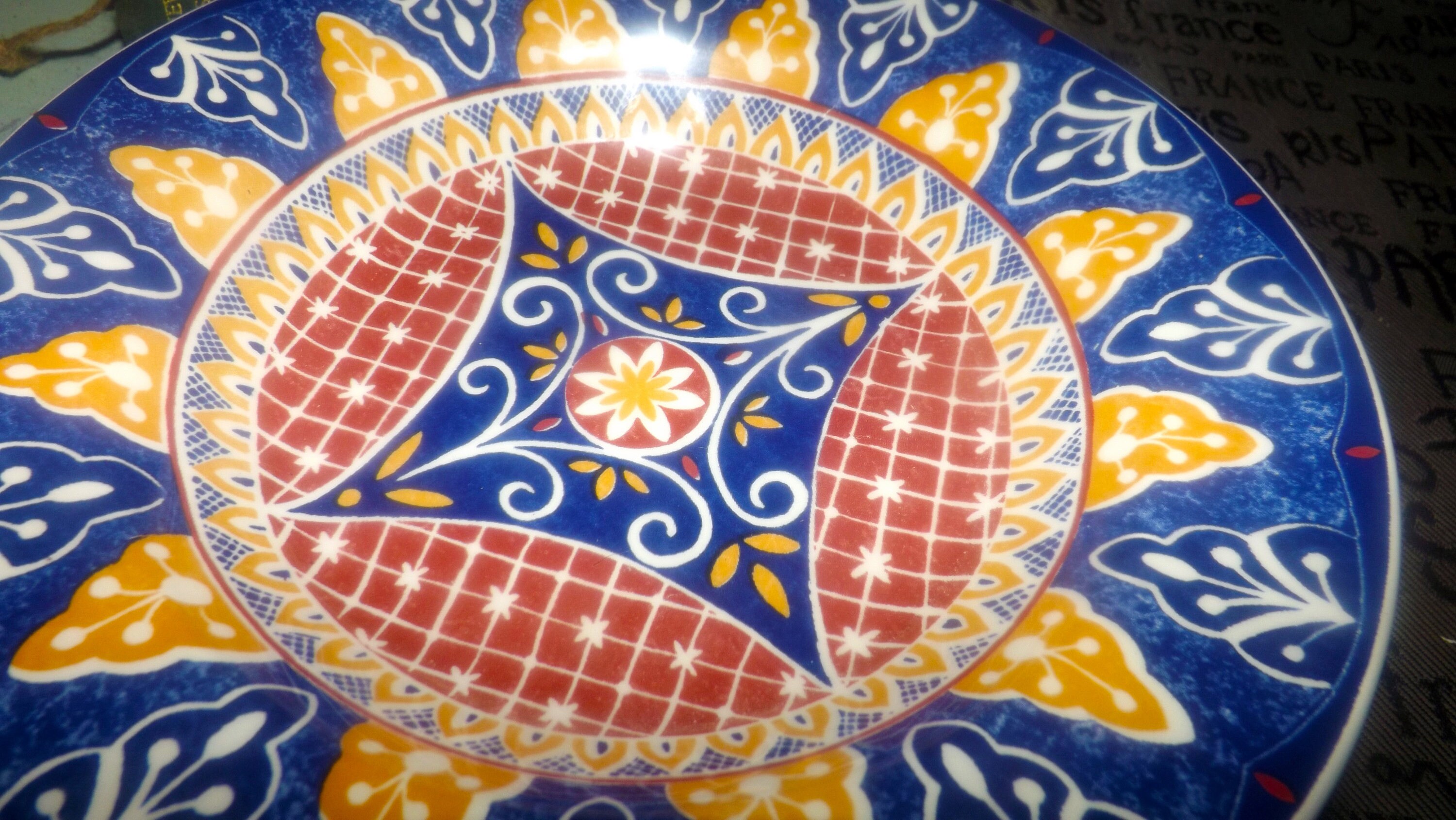 Pair of Pier 1 Vizcaya Rimmed Soup Bowls. Aztec Pattern of | Etsy Canada