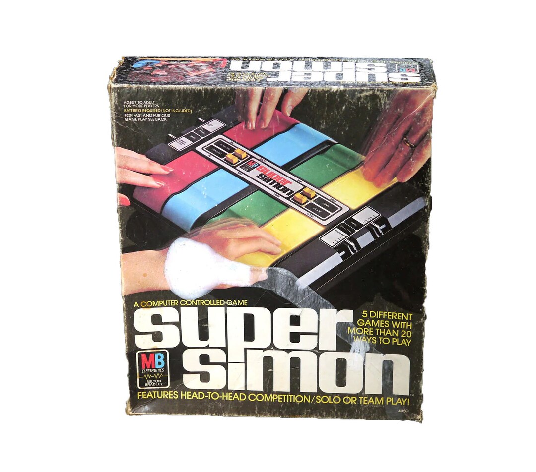 Super Simon Electronic Board Game Published 1979 Milton Bradley ...