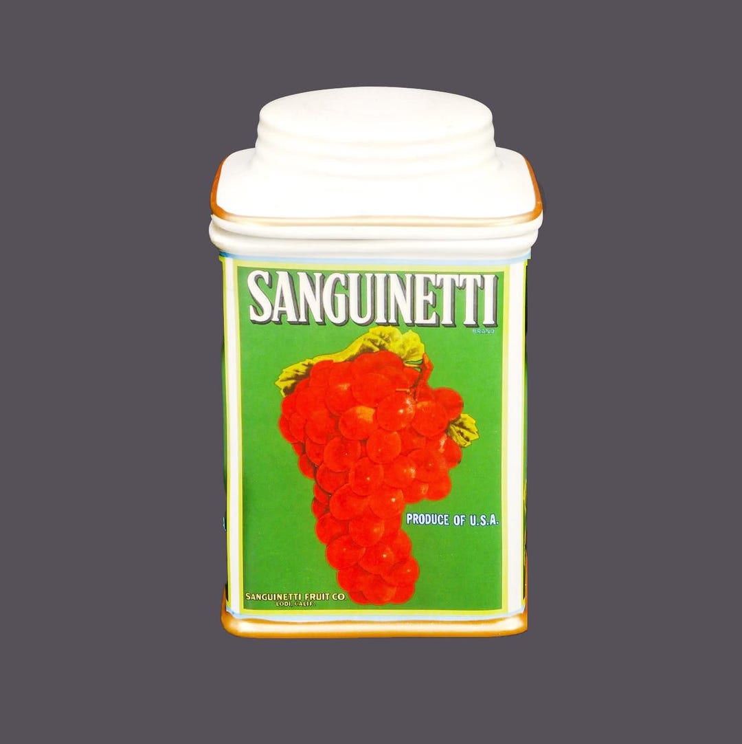 Sanguinetti Flame Tokay Grapes Canister With Vacuum-seal Lid. Oneida ...