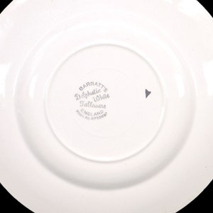 Vintage Barratts BTT47 Bread Plate. Delphatic White Ironstone - England ...