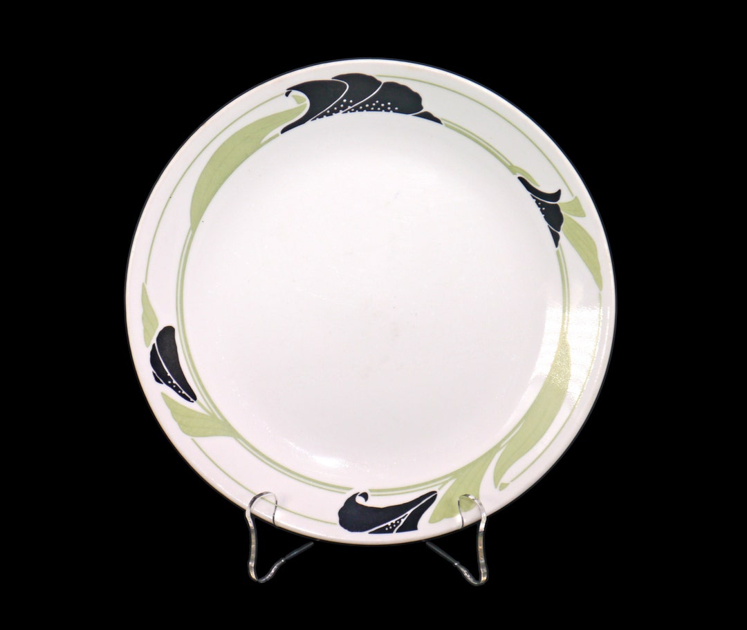 Corelle Black Orchid Dinner Plate. Vintage Corningware Made in - Etsy ...