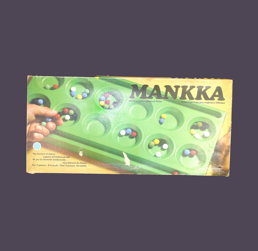 Vintage Mankka Board Game. African Mancala | Oware. Kent Barker Copp ...